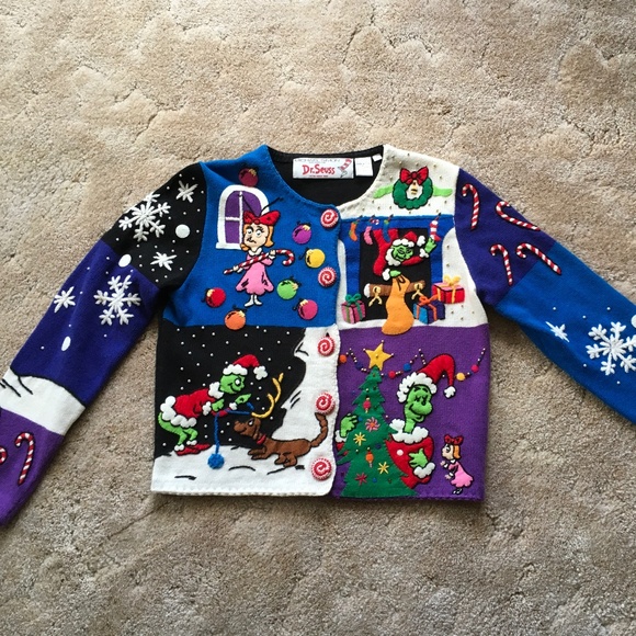 Michael Simon | Sweaters | Rare Vintage Michael Simon Dr Seuss Grinch ...